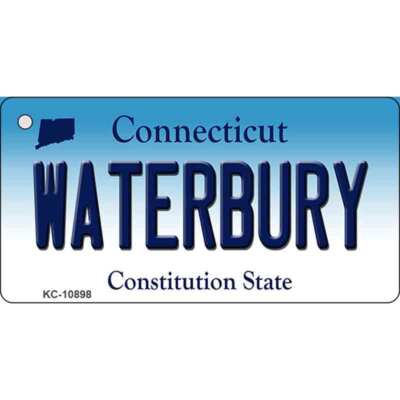 Waterbury Connecticut State License Plate Tag Key Chain KC-10898 | eBay