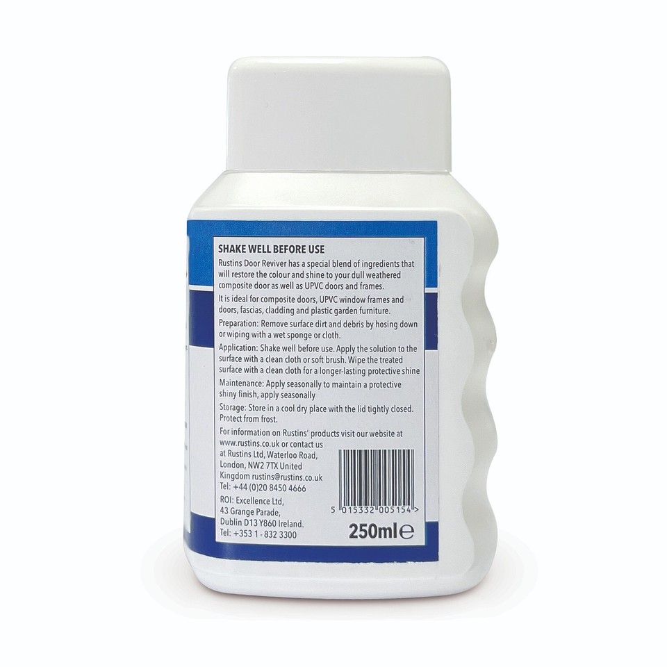 Rustins Door Reviver 250ml - Restores Colour & Shine to composite front ...