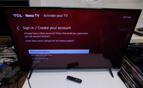 TCL 43S421 43" Class 4-Series LED 4K UHD HDR 120hz Roku Smart TV with ...