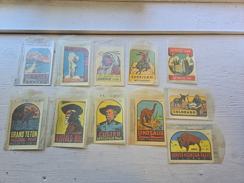 Lot of 11 Vintage US Destinations State Travel Camper Window Decal ...
