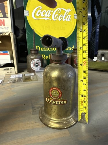Vintage Brass The Lenk Mfg. Company Alcohol Blow Torch Boston MASS USA ...