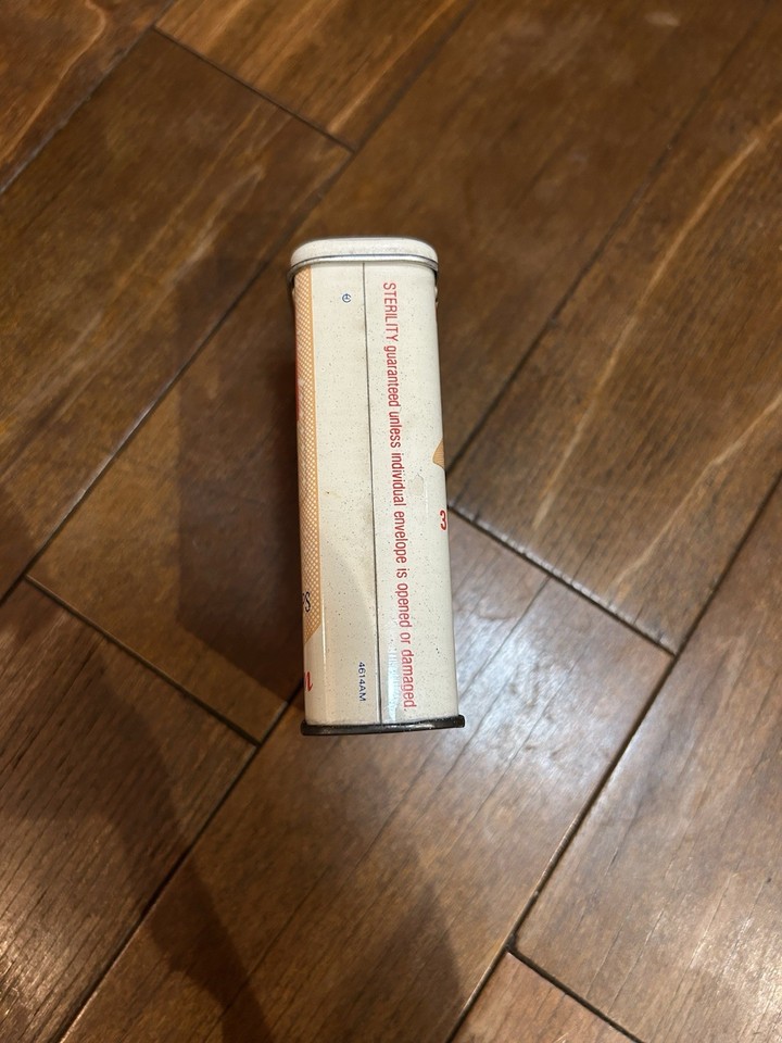 Band Aid Sheer Strips Tin Vintage Johnson & Johnson Metal Box | eBay UK