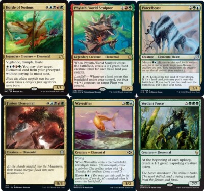 Custom Commander Deck - Horde of Notions - Elementals - EDH MTG Magic ...