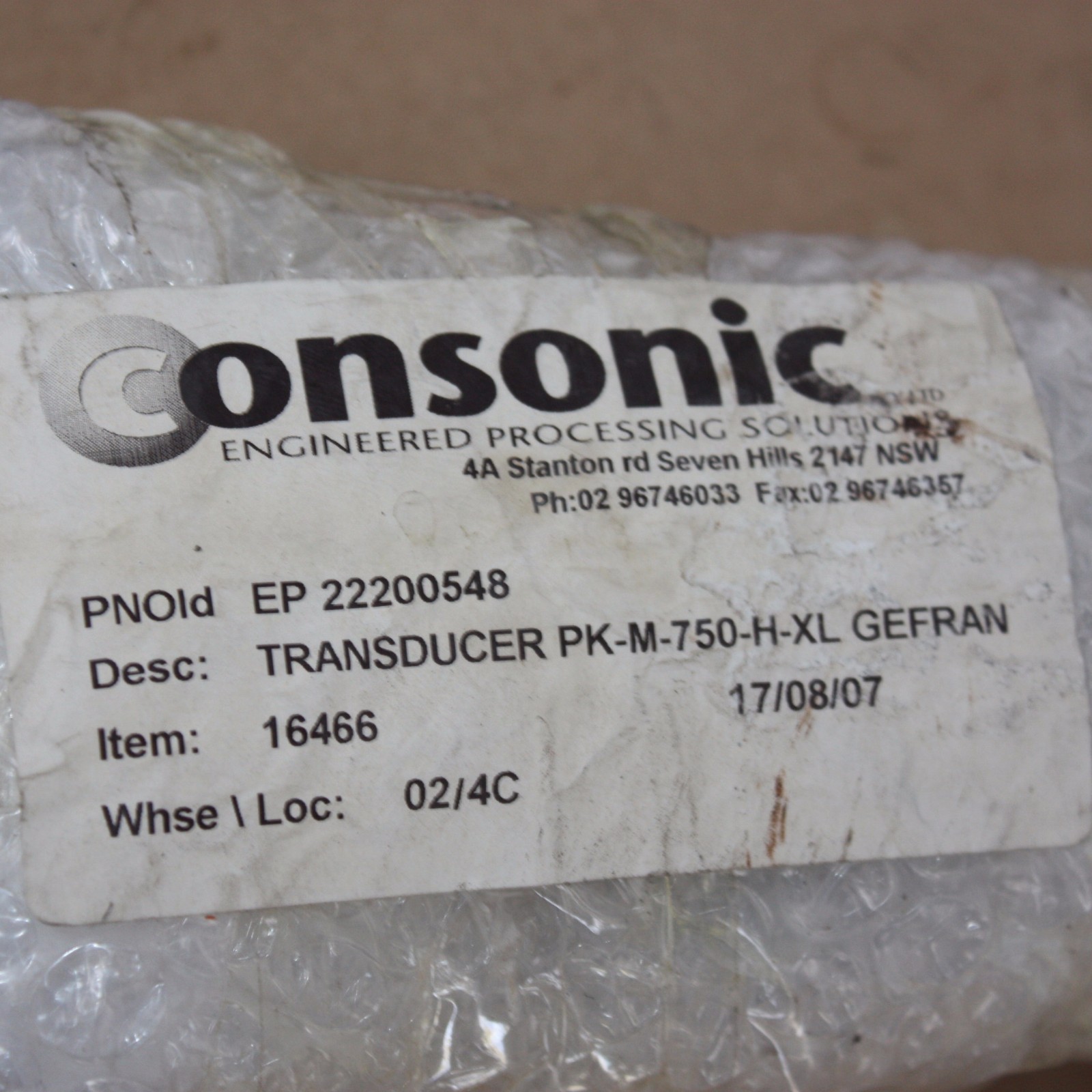 ENGEL 02220-0548 linear transducer plastics injection molding GEFRAN PK ...