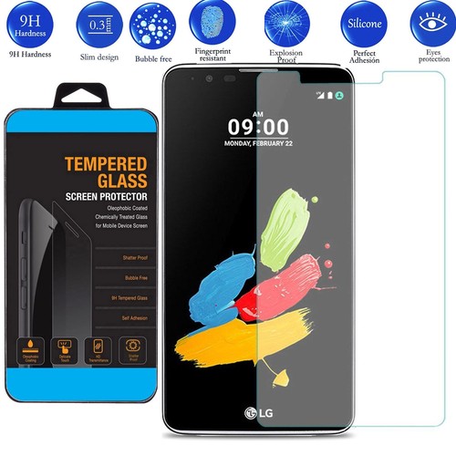 9H ULTRA CLEAR TEMPER GLASS SCREEN PROTECTOR For LG Stylo 2 Plus USA | eBay