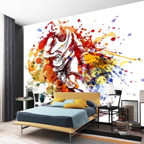 Graffiti Gray Dim 3D Full Wall Mural Photo Wallpaper Printing Home Kids ...