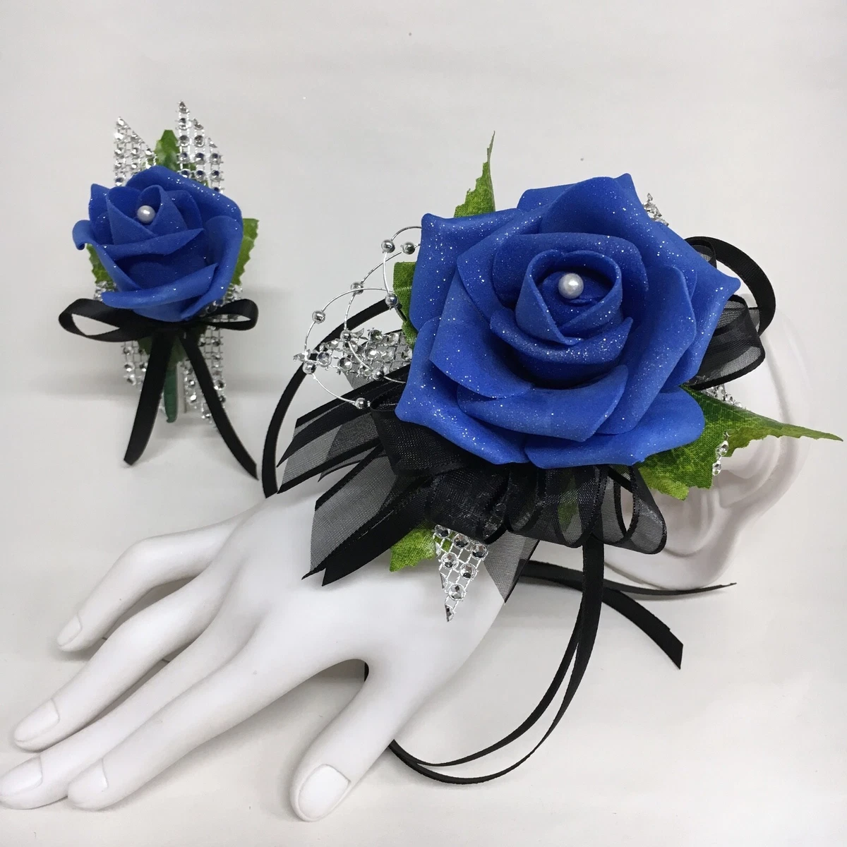 Blue Rose Corsage