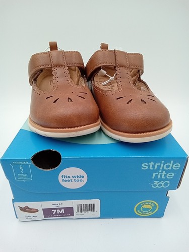 Stride Rite 360 Lacey 2.0 Toddler Sandals Size 7M Girls Tan New In Box ...