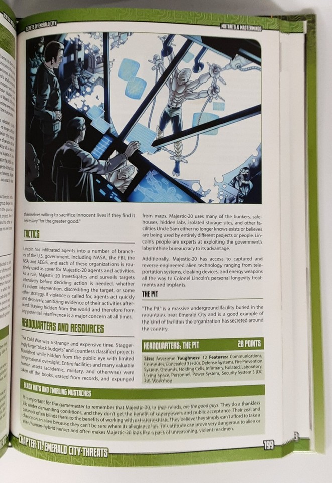 Emerald City. Setting with Map. Mutants & Masterminds 3rd Edition ...