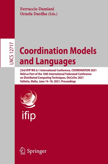 Coordination Models And Languages von Ferruccio Damiani Ornela Dardha (2021, Taschenbuch) online ...