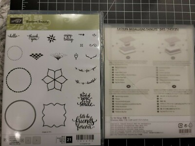Stampin Up EASTERN BEAUTY Stamp 143675 EASTERN MEDALLIONS THINLITS DIES 143725 | eBay