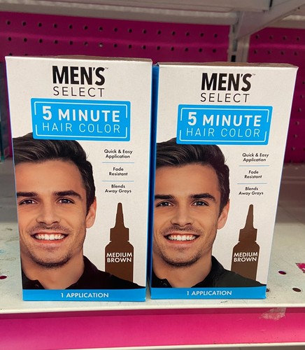 4 pack Men's Select 5 Minute Hair Color Dye MEDIUM BRWON 780707721117 ...