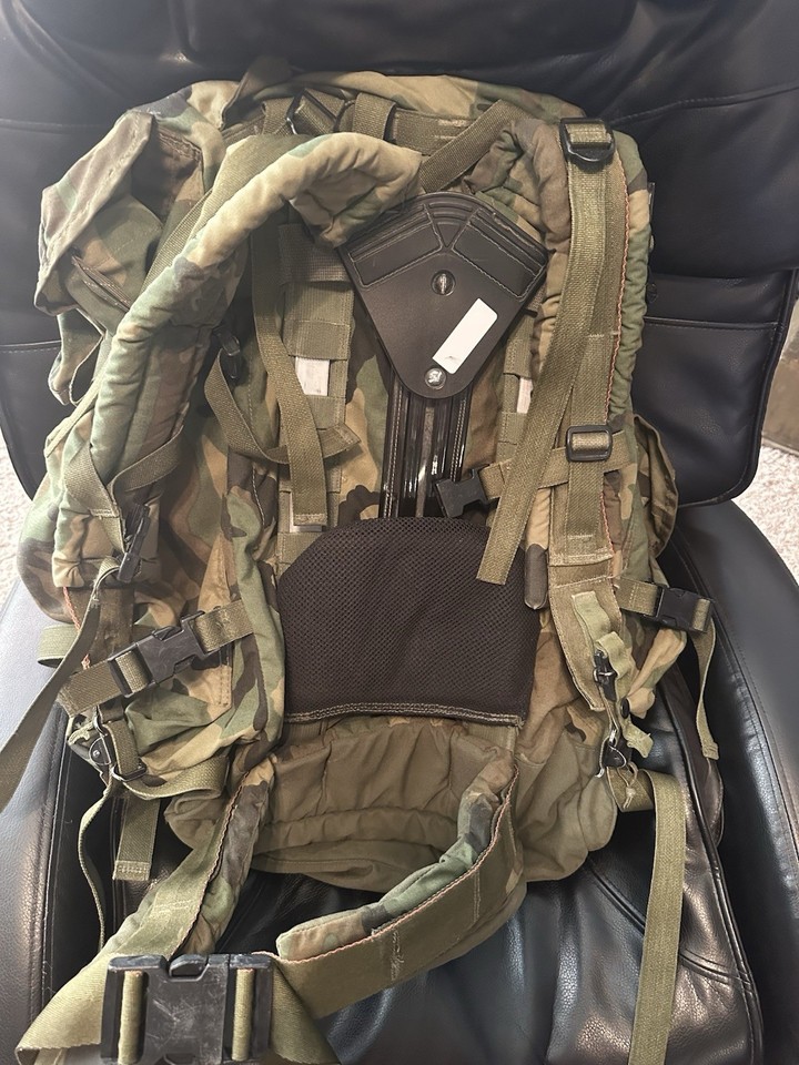 US Military Woodland BDU Camo Field Pack Large Internal Frame Bag ...
