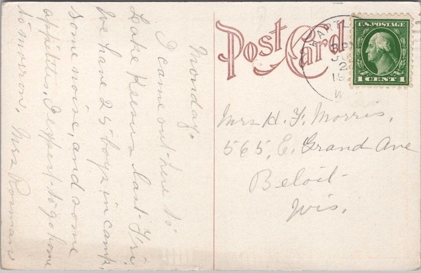 Vintage Artist-Signed COBB SHINN Postcard "Go In A Ford" / 1915 WIS ...