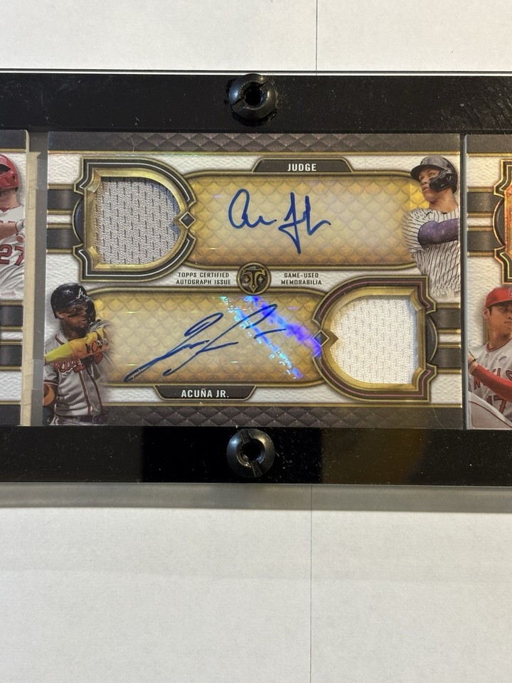 2022 Topps Triple Threads Deca Auto Ohtani Judge Trout Harper Soto ...