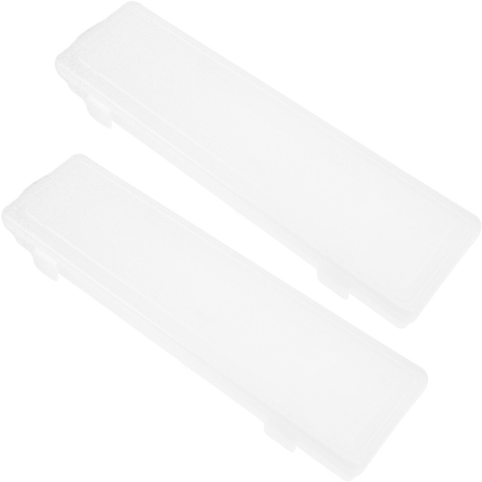 2 Pcs Tackle Storage Box Container Jewelry Stackable Rectangular | eBay ...