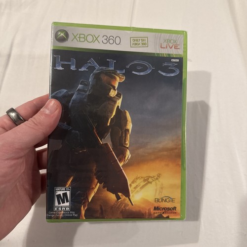 Halo 3 White Label (Microsoft Xbox 360, 2007) Brand New NIB Sealed RARE ...