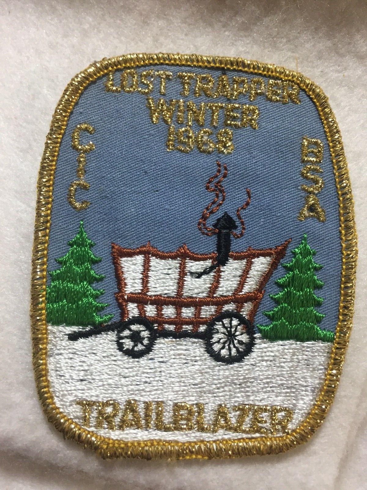 (58) Boy Scouts - 1968 CIC Lost Trapper Winter event patch ...