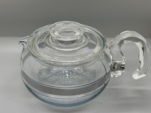 Vintage Pyrex Flameware 6 Cup Glass Coffee Tea Pot 8446 Excellent | eBay