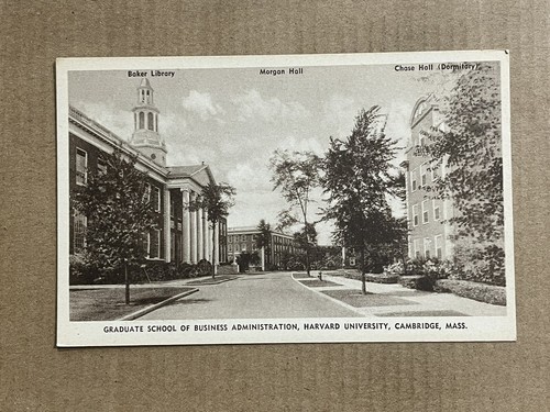 Postcard Cambridge MA Harvard University Graduate School Business ...