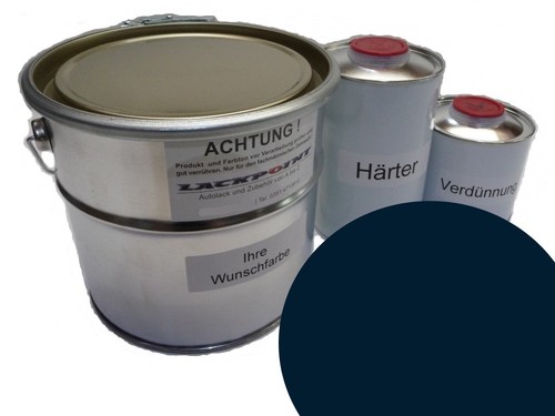 1 Liter Set 2K Autolack geeignet für VW LA5B Marineblau kein Klarlack ...