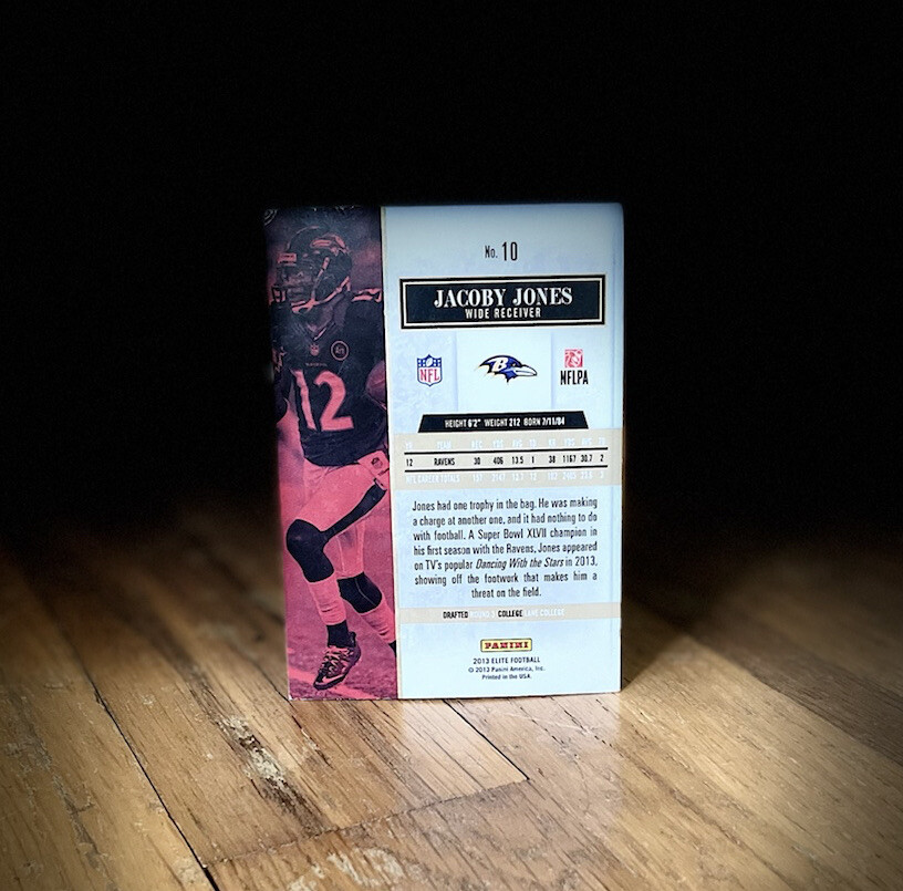 Jacoby Jones 2013 Elite Rookie Card. LIT CARD STUD🔥🔥 Would Recommend ...