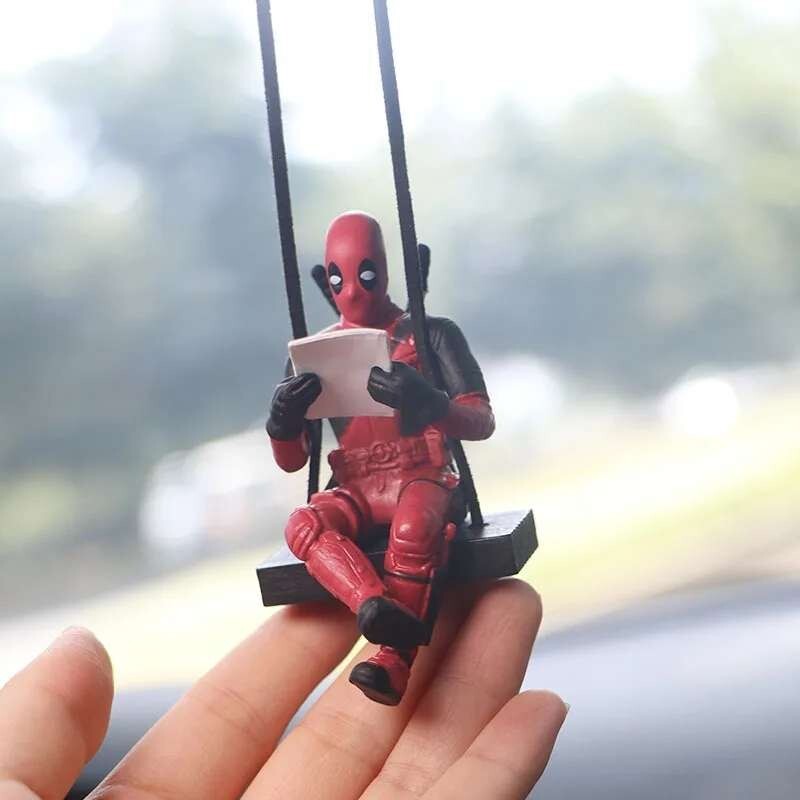 Swing Deadpool Car Interior Decoration Rearview Mirror Pendant Car ...