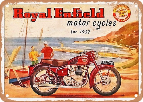 METAL SIGN - 1957 Royal Enfield Motorcycles for 1957 Vintage Ad | eBay