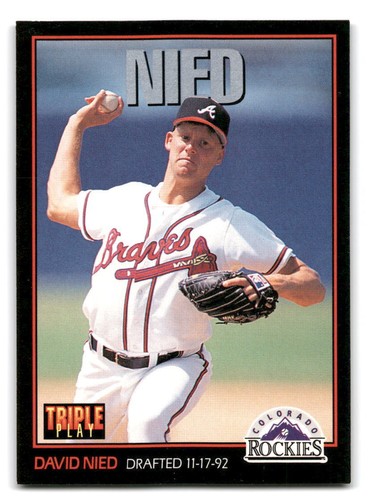 David Nied 1993 Triple Play Baseball #105 Colorado Rockies | eBay