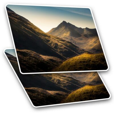 2 x Rectangle Stickers 10 cm - Scotland Mountains Scottish Highlands ...