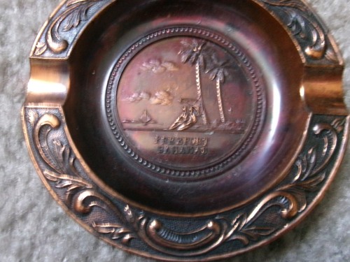 Vintage Copper Colored Freeport Bahamas Ashtray | eBay