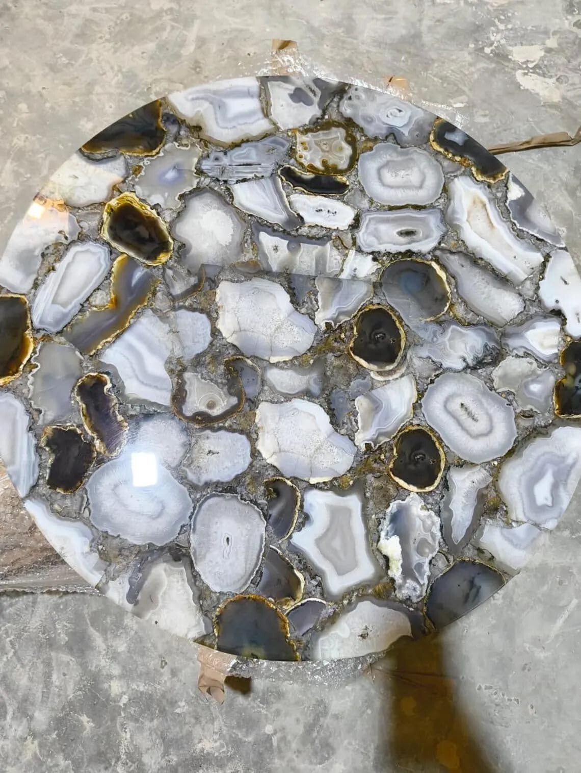 antique agate table/ agate dining table/ agate coffee table/ agate ...