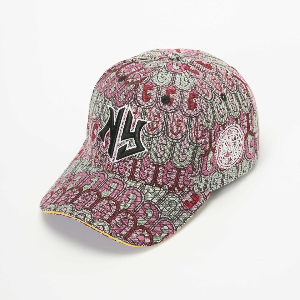 Patterned Baseball Cap with Letter NY Embroidery Adjustable Hat | eBay
