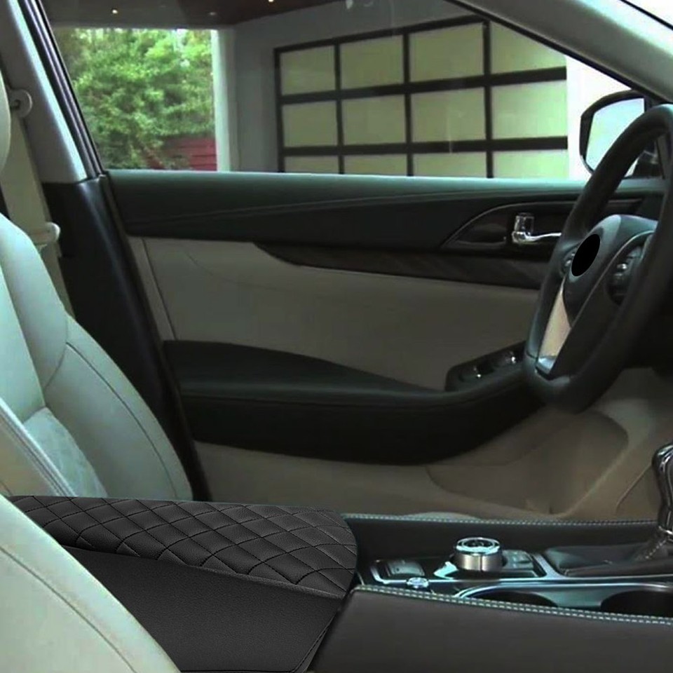 For 2016-2024 Nissan Maxima Center Console Lid Armrest Leather Pad ...