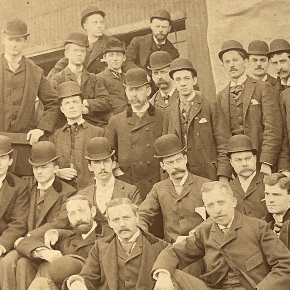 1892 ORIGINAL Group Photo “CONSTRUCTION” “WORLD’S COLUMBIAN EXPOSITION ...