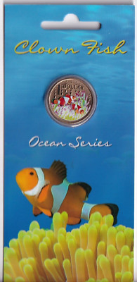 AUSTRALIA: 2006 $1 OCEAN SERIES CLOWNFISH COLOURED COIN ON CARD ...