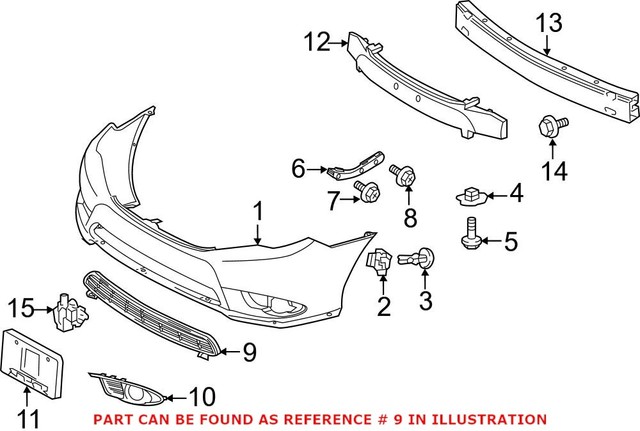 53113-07040 Toyota Grille Radiator Lower No.2 5311307040 Genuine OEM ...