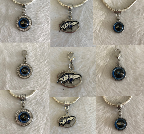 Baltimore Ravens Football Pendant Charms Hook or Euro Bead Charm | eBay