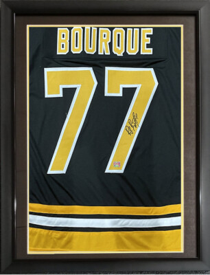 Ray Bourque Boston Bruins Signed FRAMED Home Jersey Swatch COA | eBay
