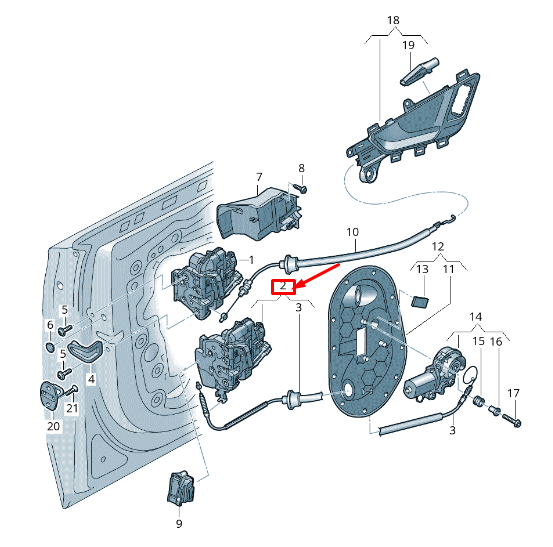 AUDI Q7 4M FRONT LEFT DOOR LOCK LHD 4M1837015F GENUINE for sale online ...