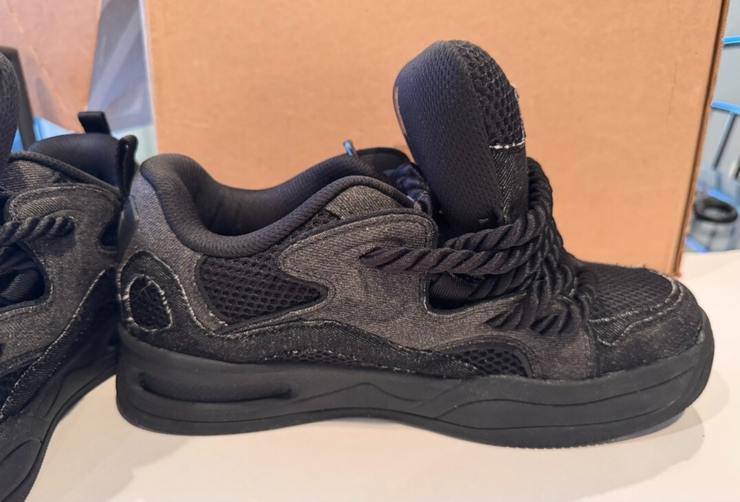 Zara Rope Skate Trainers, US Size 9, EUR Size 42, Black/Gray NEW | eBay