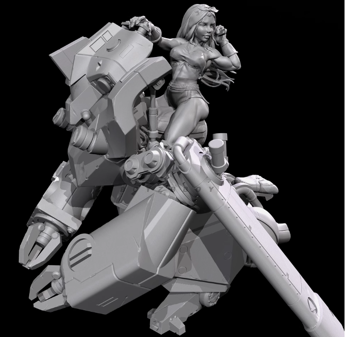 85mm total height Resin Mech girl Unpainted Unassembled TD-7183 | eBay