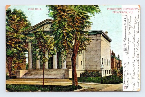 Clio Hall Princeton University Princeton NJ 1906 Postcard A50 | eBay