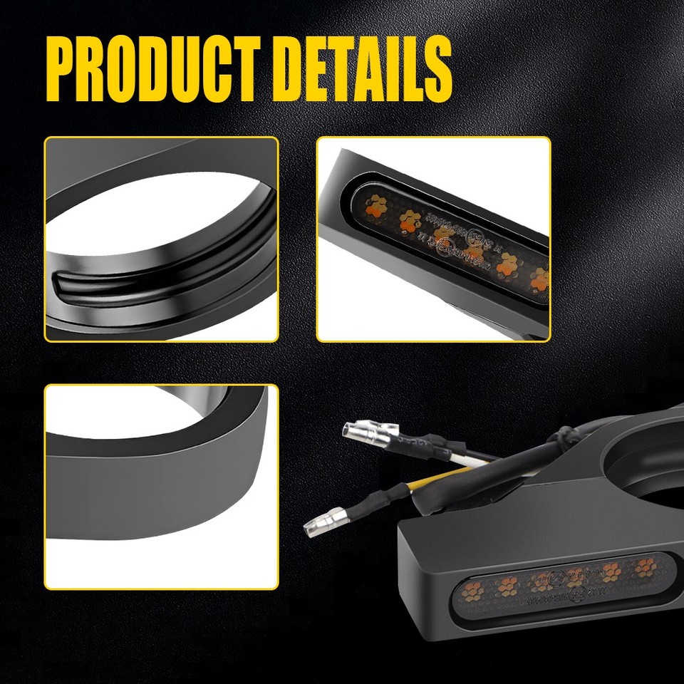 Fit YAMAHA R7 YZF 2022 2021-2024 Flush LED Mount Signals Turn Indicator ...