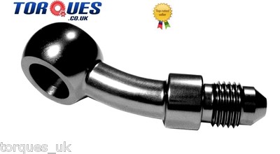 AN -3 ( 3AN AN3 ) Male 20 Degree Aluminium Banjo Fitting. Brake 10mm I ...