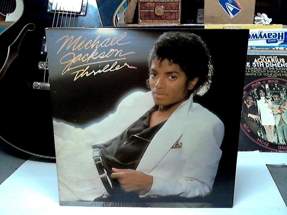 MICHAEL JACKSON THRILLER-IST PRESS MISPRINT ON BACK COVER-MINT UNPLAYED ...
