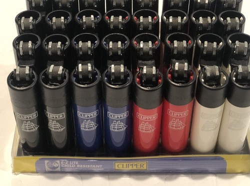 8 X Clipper Reusable Lighters Assorted Solid Color Refillable | eBay