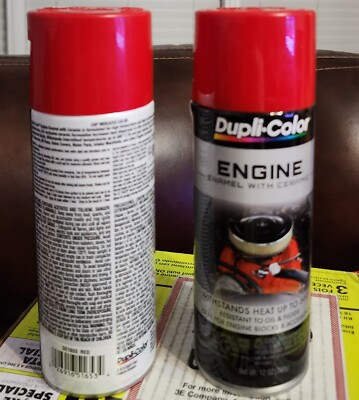 Red Enamel Ceramic Engine Spray Paint, DE1653 12oz -High Heat- QTY 2 | eBay