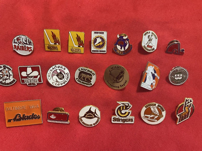 Lot (20) WHA Hockey Pins LOGO Defunct Teams BEAUTIFUL Rare!! | eBay