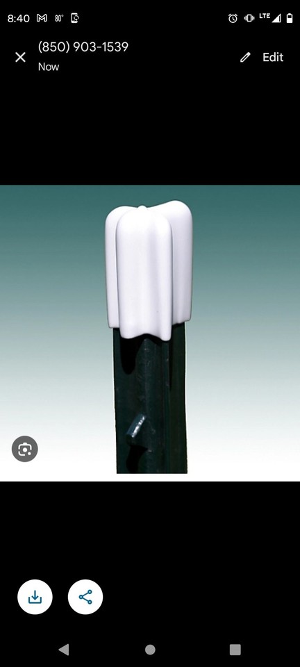 Safe T post Caps White Vinyl UV Stabilized CZ ENGINEERING 25 Caps Per ...